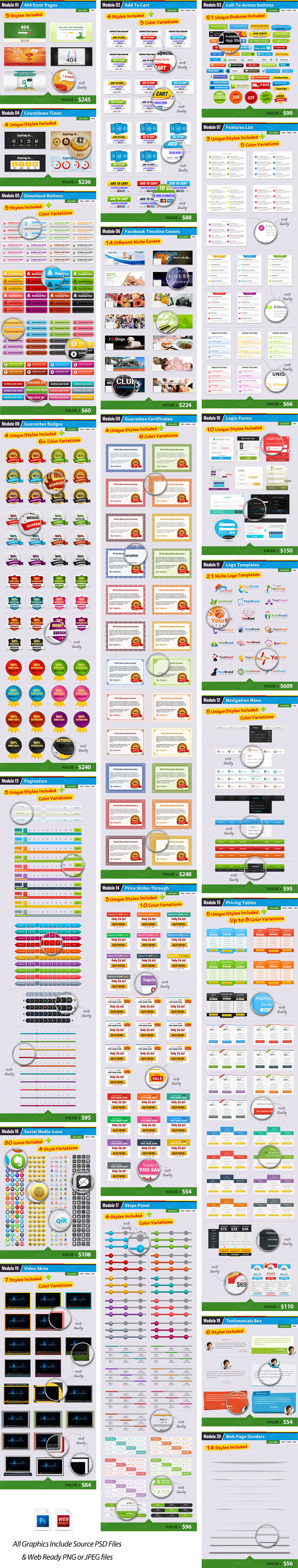 Massive Graphix - Premium Design, Graphics, Plugin and Template Package!